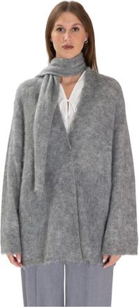 Forte_Forte Femme, Pulls, Gris, Taille: 46 FR Maxi Cardigan