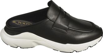 Tod's Femme, Chaussures, Noir, Taille: 41 EU Mules Plates