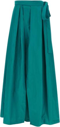 Pinko Pinko, Femme, Jupes, Vert, Taille: 36 FR Raponzolo Long Taffeta Skirt