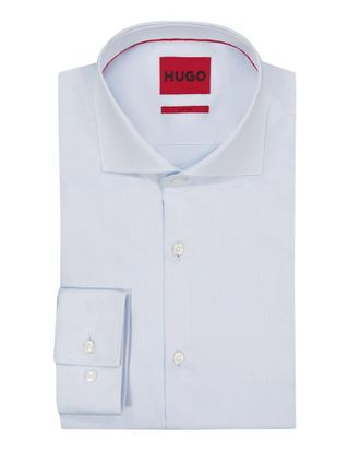 HUGO BOSS Unifarbenes Casual Hemd, Slim Fit in