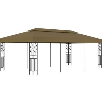 vidaXL Vidaxl - Chapiteau 6x3 m Taupe 180 g/m&sup2;