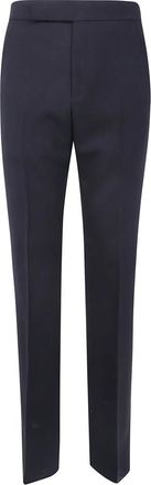 Tom Ford Homme, Pantalons, Noir, Taille: M Pant droit &agrave; chevrons haute torsion &agrave; devant plat