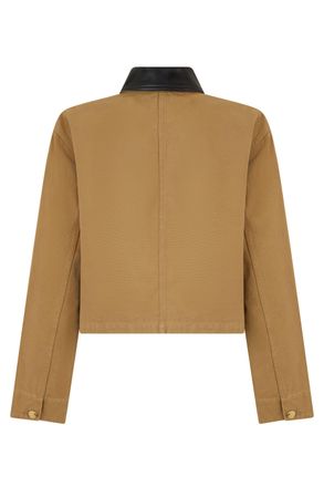 Balenciaga Womens Short Jacket Camel Cotton
