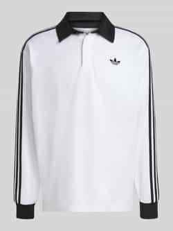 adidas Originals Regular Fit Rugbyshirt aus reiner Baumwolle mit Logo-Stitching