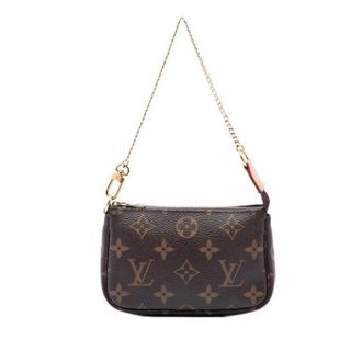 Louis Vuitton Pre-owned Mini Pochette Accessoires - Femme - Pre-owned - Brun - Taille: ONE Size