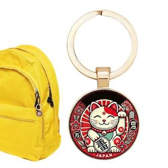 Generic Porte-cl&eacute;s Pendentif - 2D Collectible de bon augure | Porte-cl&eacute;s D&eacute;coration - Sac &agrave; bandouli&egrave;re Sac &agrave; dos Fourre-tout Sac d&eacute;cole - Adolescents Adultes