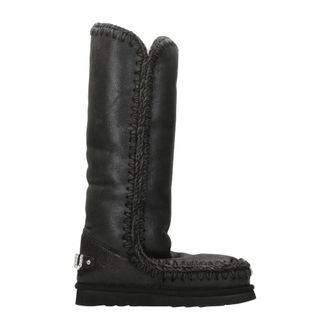 Mou Eskimo 40 Rhinestone Logo Boot - Femme - Chaussures - Noir - Taille: 37 EU
