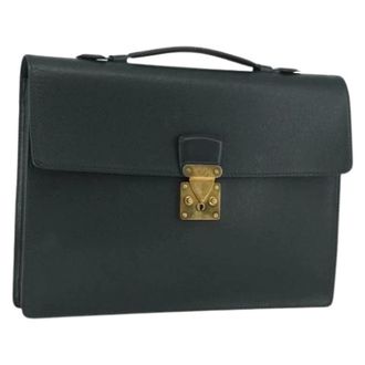 Louis Vuitton Sac Business Pre-owned - Femme - Pre-owned - Vert - Taille: ONE Size
