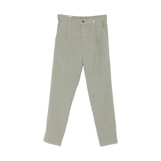 Myths Homme, Pantalons, Gris, Taille: 2XL Pantalon Pliss&eacute; en Lin