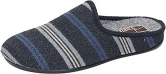 Manitu Homme Chaussons pour la Maison, Bleu, 42 EU