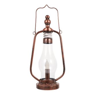 BESPORTBLE Vintage LED &Ouml;llampe Flammenloses &Ouml;llicht Handliche Wandlampe mit Griff Kompakte Deko f&uuml;r Wohnzimmer Garten Laterne Innenbeleuchtung