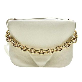 Bottega Veneta Sac bandouli&egrave;re vintage Pre-owned - Femme - Pre-owned - Blanc - Taille: ONE Size