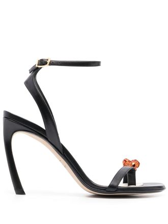 Lanvin Sandalen mit Kristallen 105mm - Schwarz
