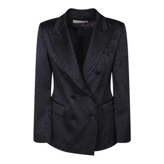 Blanca Vita Doppelreihiger Blazer aus Damaststoff - - Jackets - Damen - Schwarzk - M