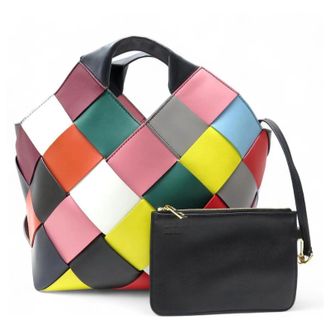 Loewe Crossbody Bags - NEUE LOEWE GEFLOCHTENE LEDER MULTIFARBIGE KORB HAN - Gr. unisize - in Bunt - f&uuml;r Damen