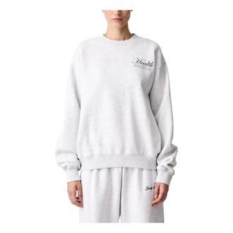 Sporty & Rich SweaT-shirt oversize NY Health - Femme - Sweatshirts et sweats &agrave; capuche - Gris - Taille: 38 FR