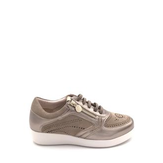 Stonefly Stonefly, Femme, Chaussures, Beige, Taille: 36 EU Baskets en cuir lamin&eacute;