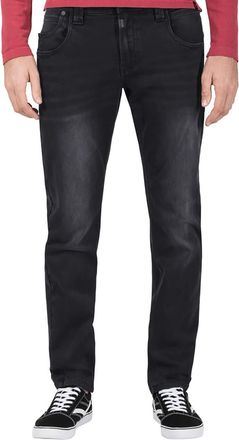 Timezone Herren Regular EliazTZ Slim Jeans, Grau (Black Shadow wash 8649), 32W / 32L
