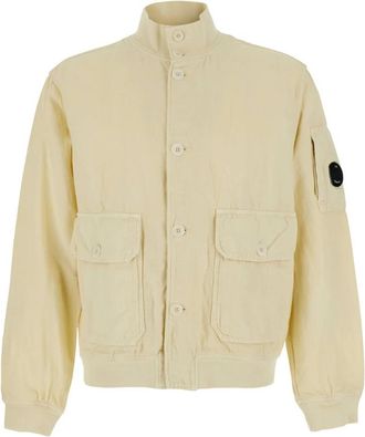 C.P. Company C.p. Company, Homme, Vestes, Beige, Taille: M Lino Jacket