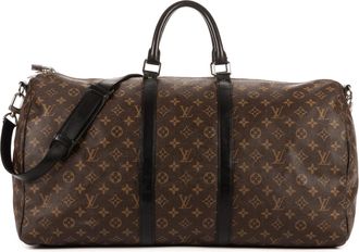 Louis Vuitton Crossbody Bags - Keepall Bandouli&egrave;re 50 - Gr. unisize - in Braun - f&uuml;r Damen