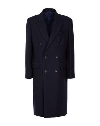 8 by YOOX DOUBLE-BREASTED OVERLONG COAT