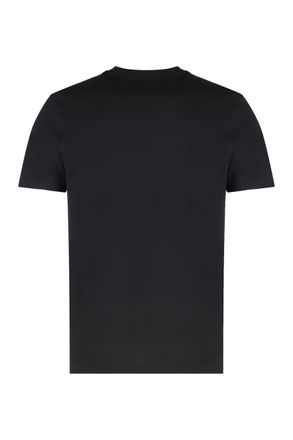 Paul & Shark Mens Cotton Crew Neck T-Shirt Black T-Shirts And Polos