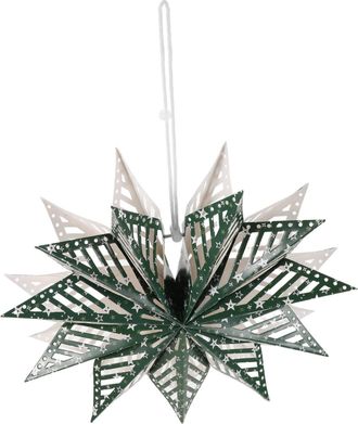 Valiclud Faltbarer Papier-Stern Grün Weihnachtsbaum Hängender Stern-dekor Origami Fenster Partyanhänger für Weihnachten Geburtstag Shower Hochzeit und Klassenz