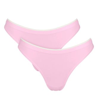 sloggi Tanga SLOGGI GO Sense, Damen, Gr. XXL, rosa (floral pink), Single Jersey, Obermaterial: 85% Modal, 15% Elasthan, figurbetont, Unterhosen Tanga, Modalm