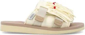 Suicoke Sandales Mamebo &agrave; bride en T - Homme - Chaussures - Blanc - Taille: 38 1/2 EU
