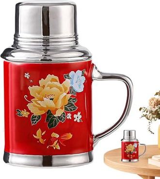 Generic Acunny Tasse &agrave; th&eacute; en c&eacute;ramique, tasses &agrave; th&eacute; en c&eacute;ramique, tasse vintage chinoise | 460 ml NOSTALGICA DIBINA FORRITE DETACHE DESSUS DE MAL&Eacute;RENCE CAF&Eacute;