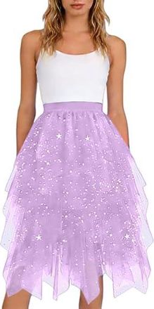 Generic Jupe &eacute;l&eacute;gante pour femme et fille - Basique d&eacute;contract&eacute;e - Courte - Jupe patineuse extensible avec pantalon - Ligne A - Jupe midi &eacute;lastique polyvalent