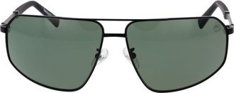 Timberland TI-1062424 Aviator Metal Sunglasses - Black