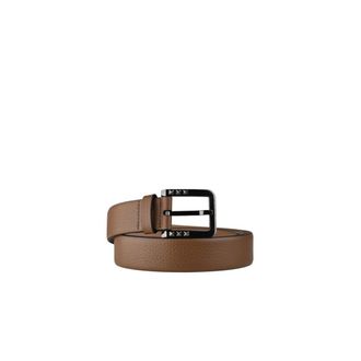 Valentino Garavani Homme, Accessoires, Brun, Taille: 90 CM Ceinture en cuir clout&eacute;