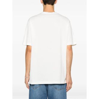 Emporio Armani Logo-Print Cotton T-Shirt - White