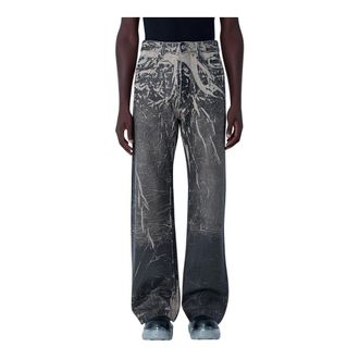 Rick Owens Coated Wide-Leg Jeans - - Jeans - Herren - Schwarzk - W29