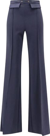 Elisabetta Franchi Pa19666E2 Weite Hose - - Trousers - Damen - Blau - XL