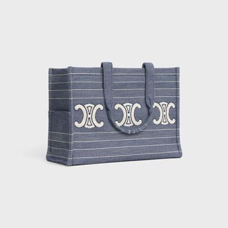 Celine Unisex Thais Shopping Bag Celine E25 Bleu