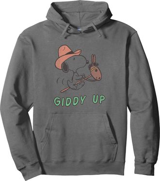 Peanuts Snoopy Giddy Up Cowboy-Spaß Pullover Hoodie