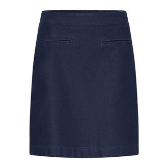Ichi Kurzer Rock - - Skirts - Damen - Blau - 2XL