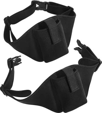 Yarnow 2 St&uuml;ck Pack Verstellbare Sport H&uuml;fttaschen mit Mikrofonfach Schwei&szlig;abweisend Elastischer Fitness G&uuml;rtel f&uuml;r Trainer mit Handy und Schl&uuml;sselaufbewahru