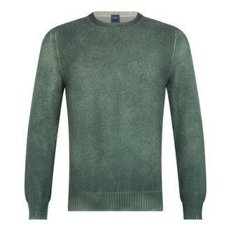 Fedeli Argentina Cashmere Rundhals-Pullover - - Knitwear - Herren - Gr&uuml;n - M