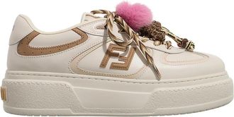 Fendi Low-Top Sneaker - Match Platform Sneakers - Gr. 36 (EU) - in Creme - für Damen