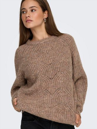 Only Strickpullover ONLGILA LIFE LS STRUCTURE O-NECK BF KNT