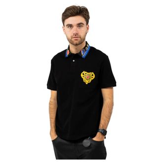 Versace Jeans Couture Kurzarm Polo Shirt - - Tops - Herren - Schwarzk - S