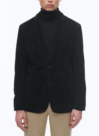 Fursac Blazer en cuir suedine - Taille XS - Homme