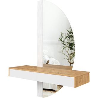 Vicco Coiffeuse Melisa, Blanc, 120 cm avec &eacute;clairage LED, Vicco