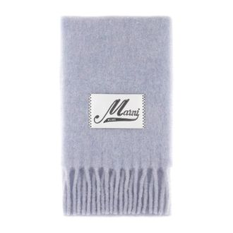 Marni Schal mit Fransen - - Accessories - Damen - Blau - ONE SIZE