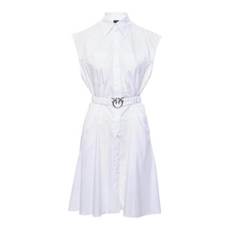 Pinko Pinko, Femme, Robes, Blanc, Taille: 40 FR Anaceta Chemisier Dress