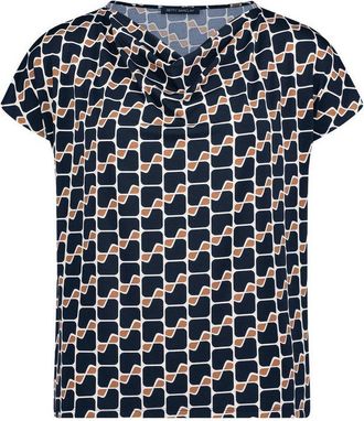 Betty Barclay Kurzarmshirt Damen mit Wasserfallausschnitt (1-tlg)
