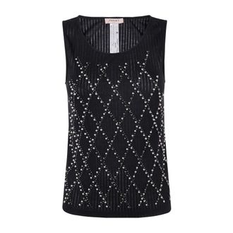 Twinset Femme, Tops, Noir, Taille: 42 FR Top